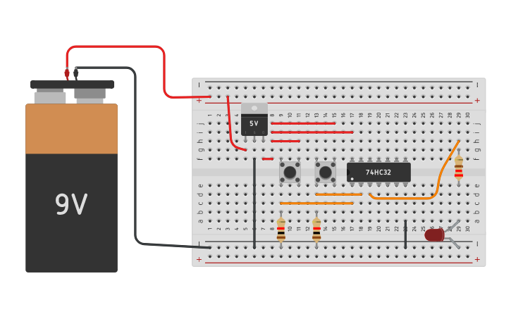 Circuit Design Or Gate Tinkercad
