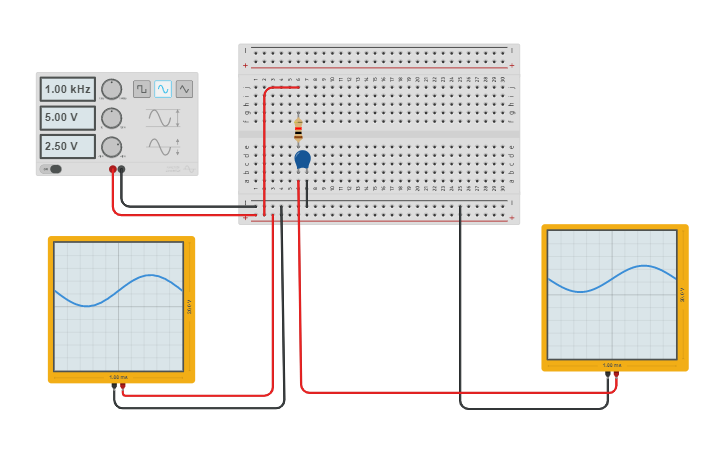 Circuit Design Filtro Pasa Bajas Tinkercad