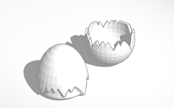 3D design Easter Egg - Tinkercad