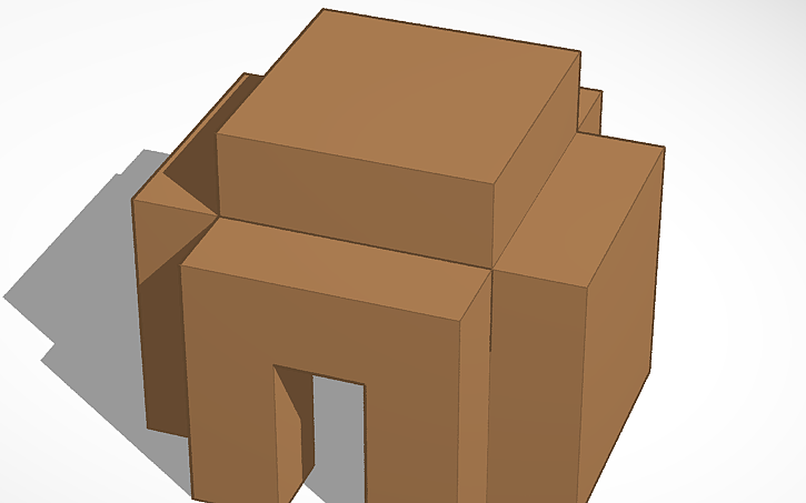 3D design minecraft house - Tinkercad