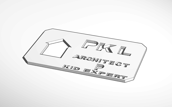 3D design Business Card | Tinkercad