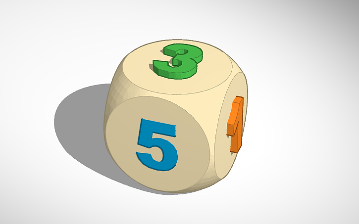 3D design Dice | Tinkercad