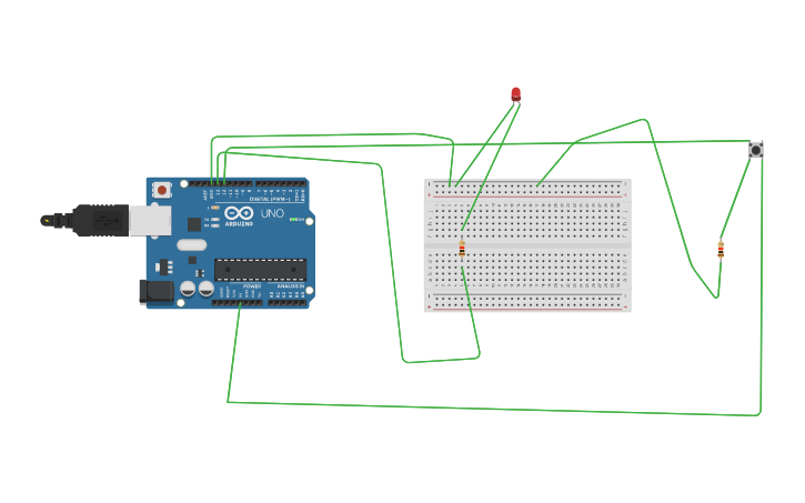 Circuit design Light with connect switch | Tinkercad