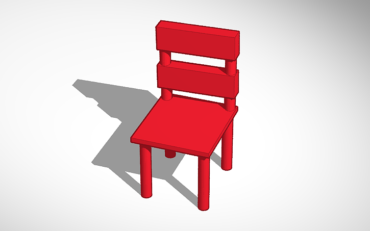 3D design Chair | Tinkercad