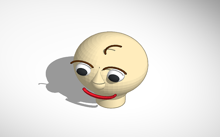 3D design Head of Baldi | Tinkercad