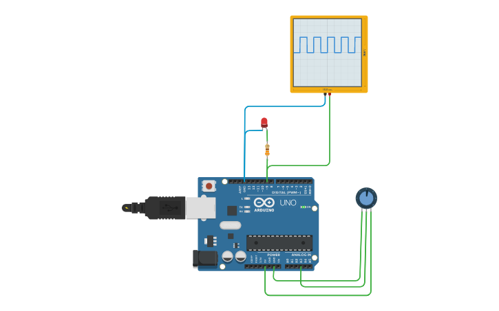 Circuit design Aufgabe PWM 2 | Tinkercad