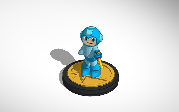 3D design Mega Man Smash Bros. Trophy | Tinkercad