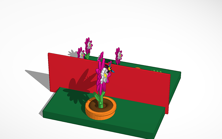 3D design flower work | Tinkercad