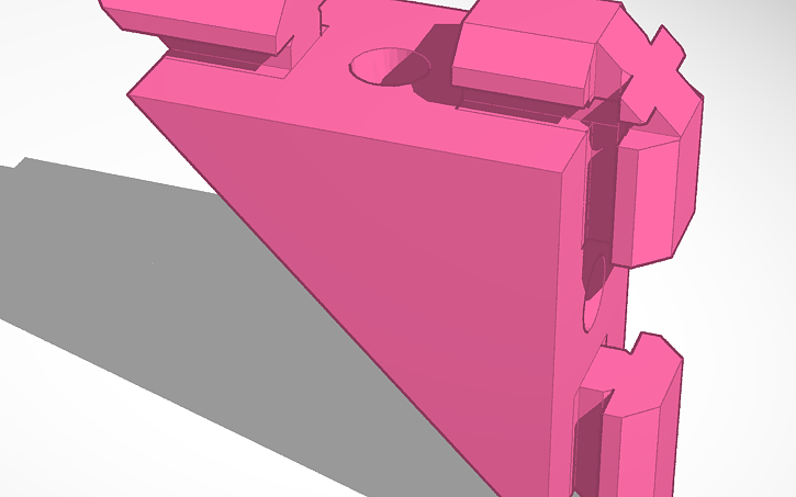 3D design corner bracket - Tinkercad
