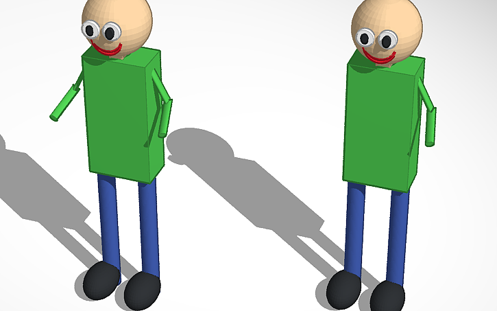 3D design Baldi - Tinkercad