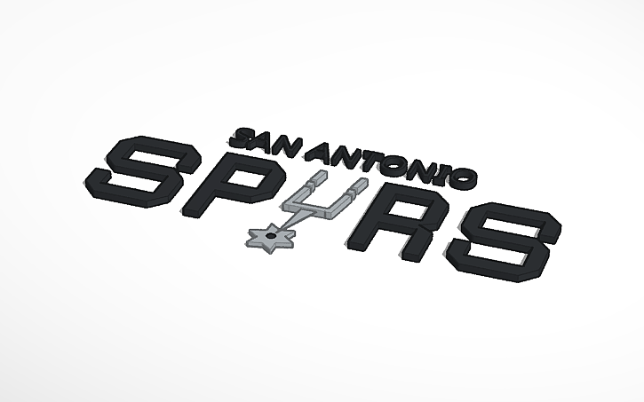 3D design spurs logo - Tinkercad