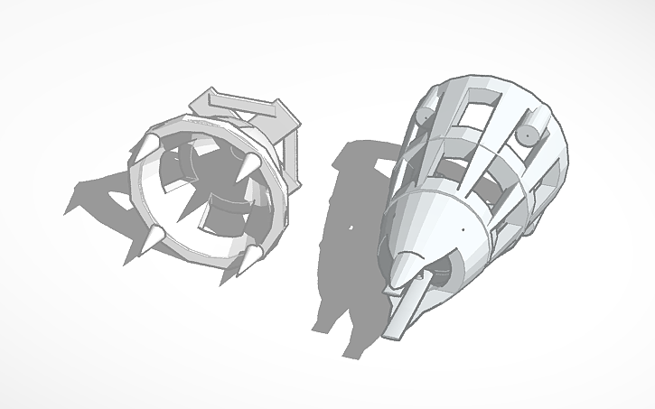 3D design nose and tail AC-C1 | Tinkercad