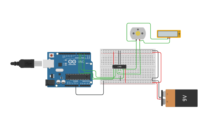 Circuit Design Motor Speed Control With Digital Signal Frequency 200khz Tinkercad