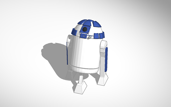 3D design R2-D2 | Tinkercad