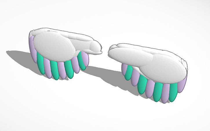 3D design my fursuit part:left wing and right wing | Tinkercad