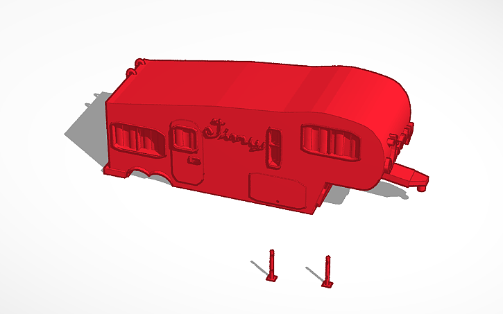 3D design camper fifth wheel 1/64 revised - Tinkercad