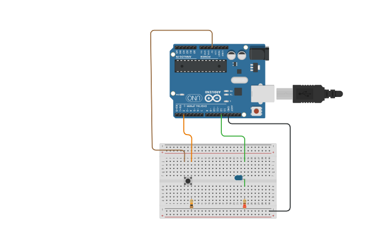 Circuit design Pulsador con memoria | Tinkercad