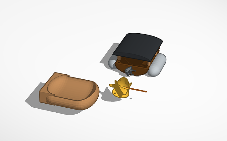 3D design penny boat - Tinkercad