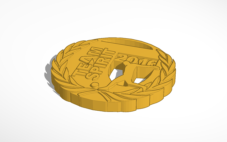 3D design Football Medal - Tinkercad