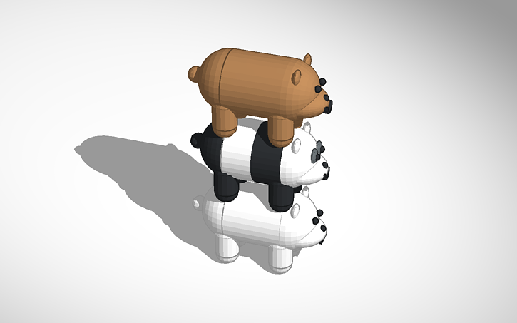 3D design we bear bears - Tinkercad