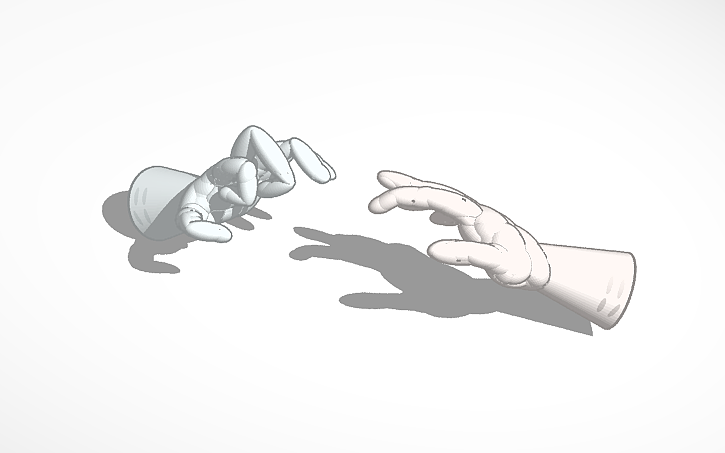 3D design Master Hand And Crazy Hand - Tinkercad
