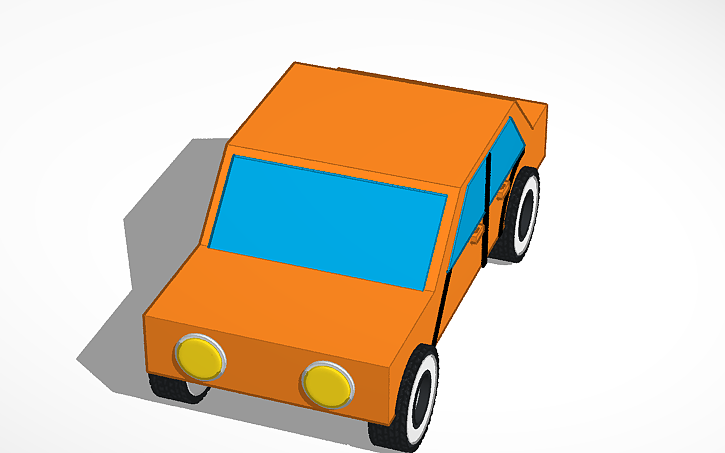 3D design Simple Car - Tinkercad