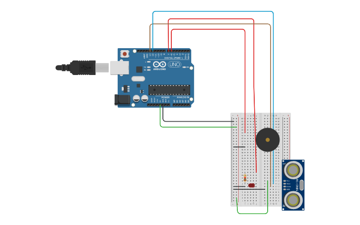 Circuit design 4_Car Parking - Tinkercad