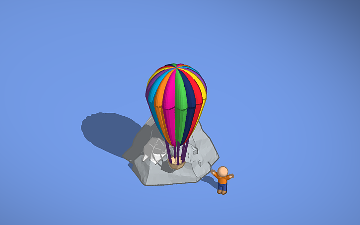 3D design hot air balloon v4 | Tinkercad