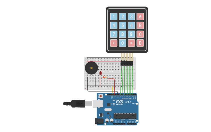 Circuit design Codul morse | Tinkercad