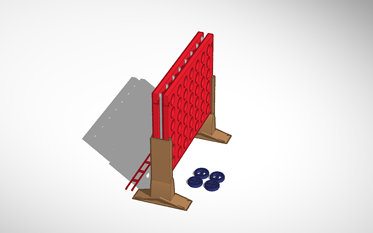 3D design Connect Four - Tinkercad