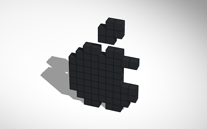 3D design Apple® Pixel Art | Tinkercad
