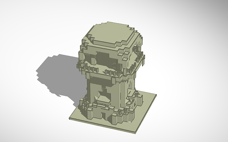 3D design Pillager outpost - Tinkercad