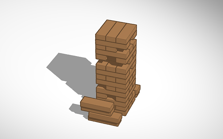 3D design Juego de Jenga (Ocho turnos) | Tinkercad