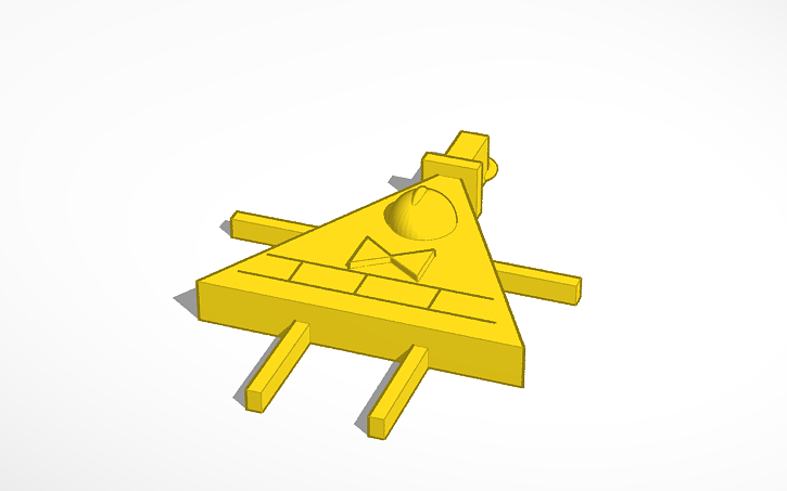 3D design Bill Cipher Key Chain | Tinkercad