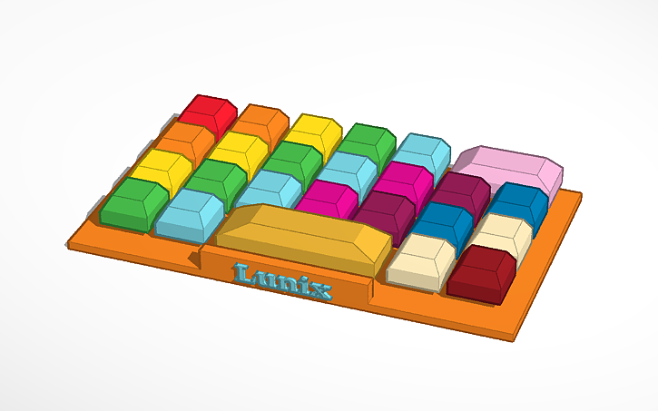 3D design Lunix V2 Gaming Keyboard - Tinkercad