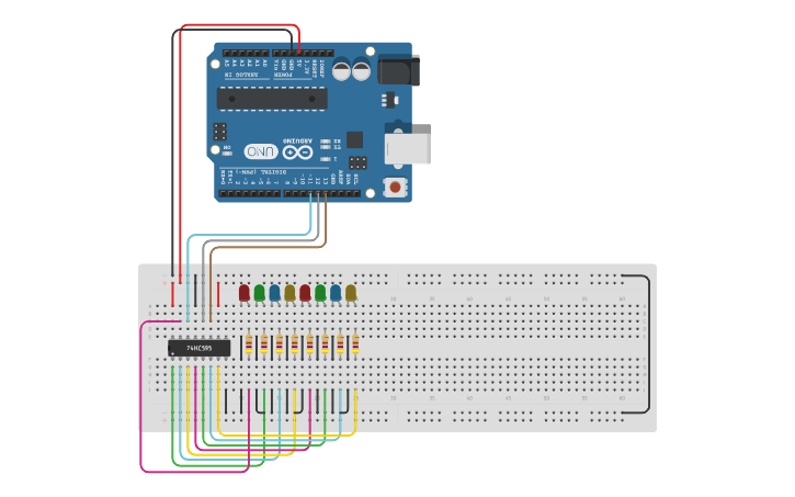 Circuit Design Rain Tinkercad