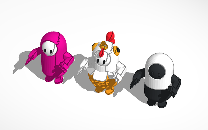 3D design FALL GUYS COSTUMES - Tinkercad