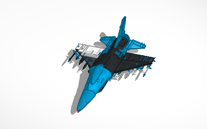 3D design fighter jet - Tinkercad