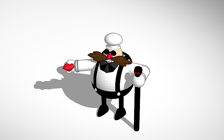 3D design chef eggman | Tinkercad