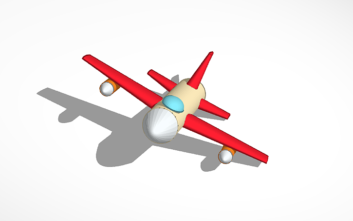 3D design avion - Tinkercad