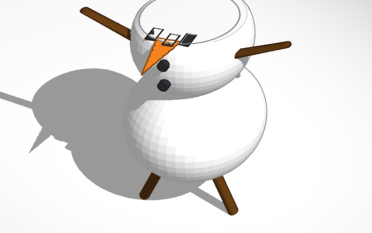 3D design snowman | Tinkercad