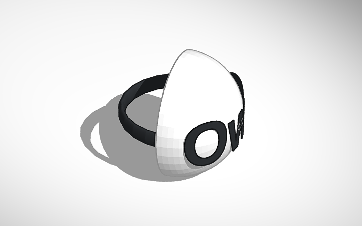 3D design OwO mask - Tinkercad