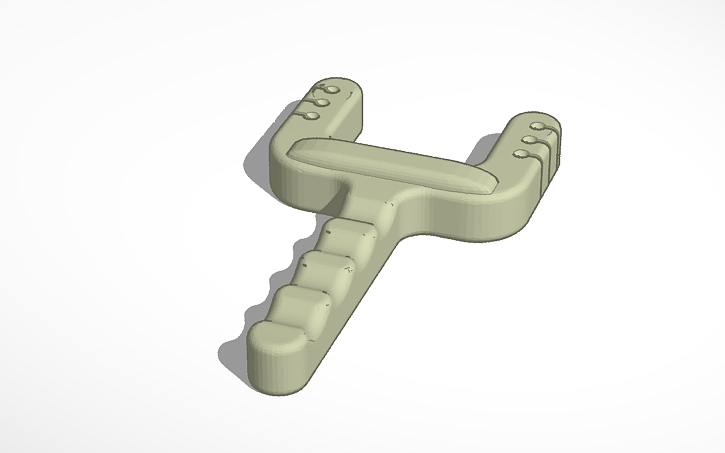 3D design Modified slingshot for 3 band slingshot - Tinkercad