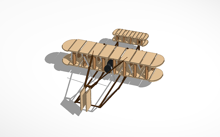 3D design Model plane project | Tinkercad