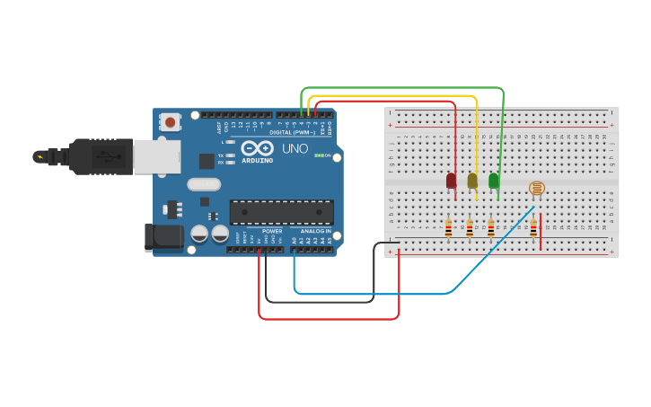 Circuit design ESTRUCTURA DE CONTROL SWITCH_CASE | Tinkercad