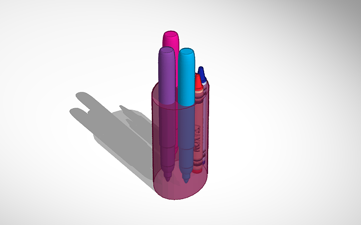 3D design pencil holder!😀 | Tinkercad