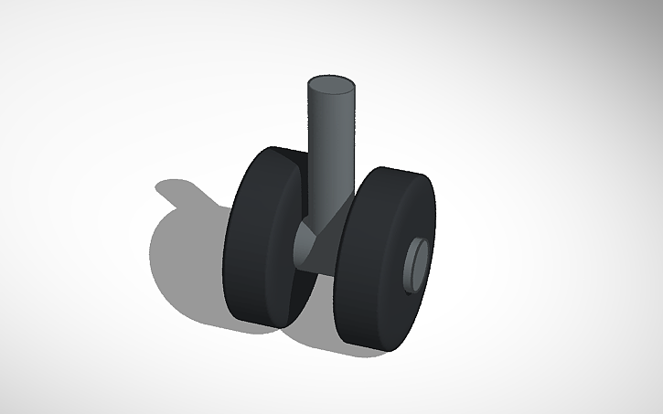 3D design plane wheel - Tinkercad