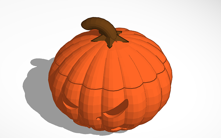 3D design pumpkin lantern - Tinkercad