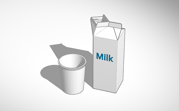 3D design MILK CARTON! - Tinkercad