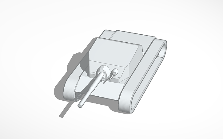3D design Tank Destroyer - Tinkercad
